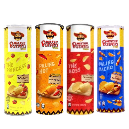 MISTER POTATO CRISPS ORIGINAL/ BBQ/HOT & SPICY/TOMATO 150g | Shopee ...