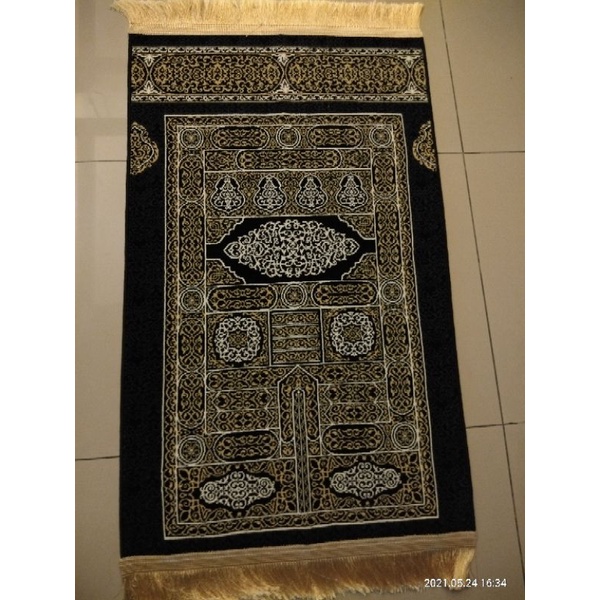 Sejadah Hitam Black Edition Kain Kiswah Kaabah | Shopee Malaysia