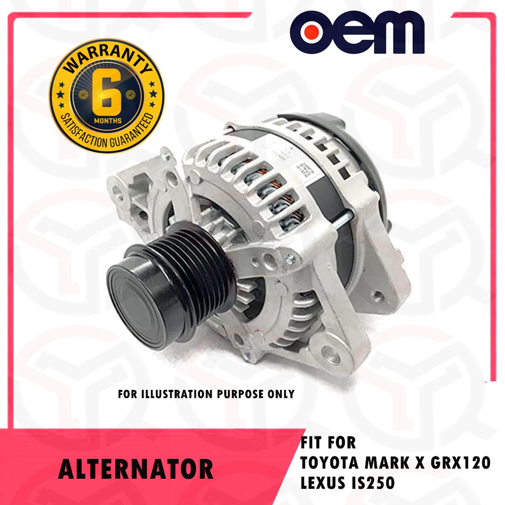 (NEW) TOYOTA MARK X GRX120 LEXUS IS250 ALTERNATOR (27060-31040) (6 ...