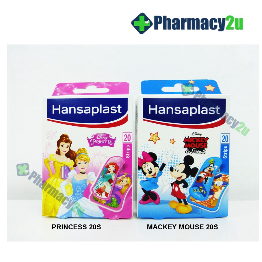 HANSAPLAST KIDS CARTOON PLASTERS MICKEY/ PRINCESS/FROZEN 16S/ 20S ...