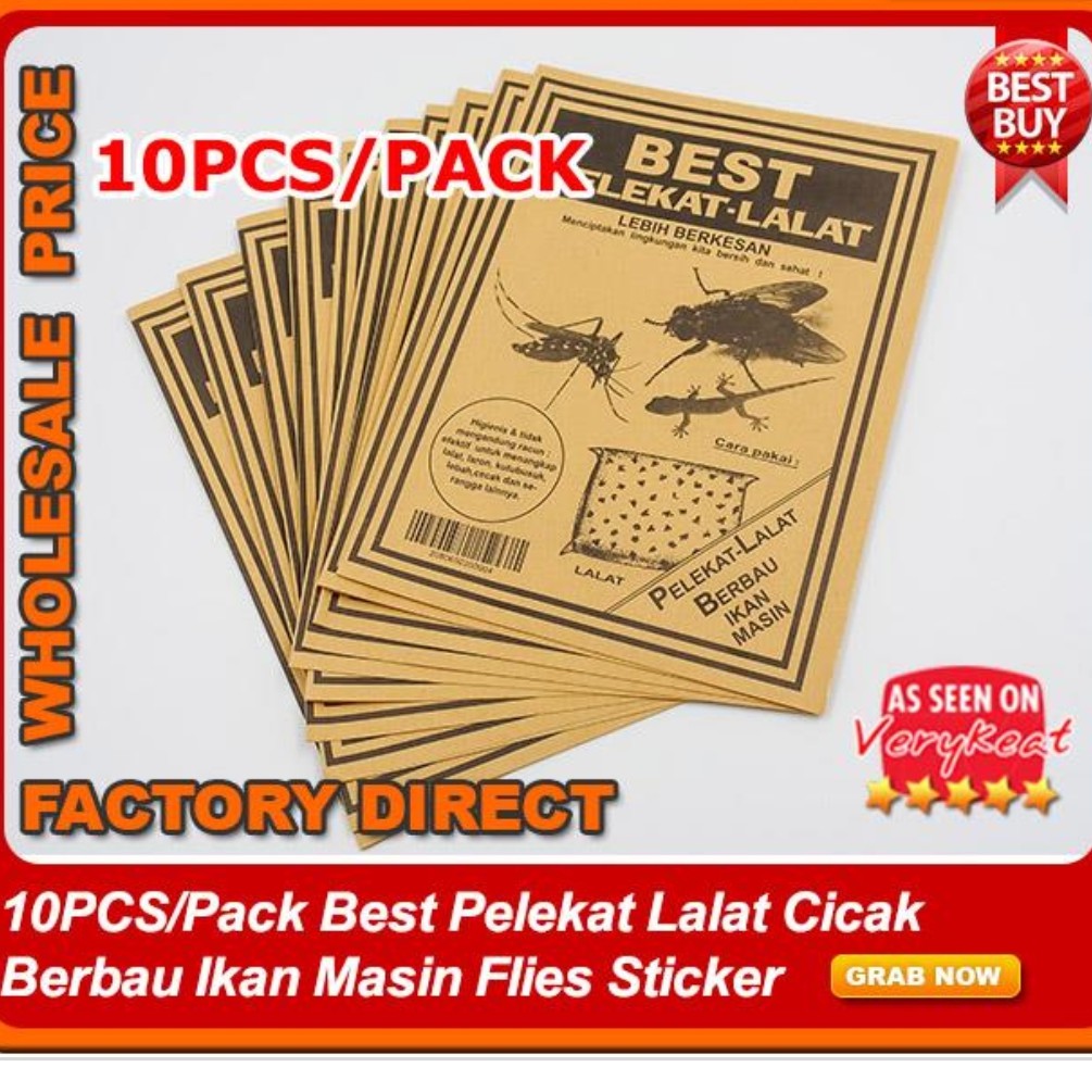 🐸READY STOCK🐸 BEST PELEKAT LALAT Fly Catcher Glue Paper | Shopee Malaysia