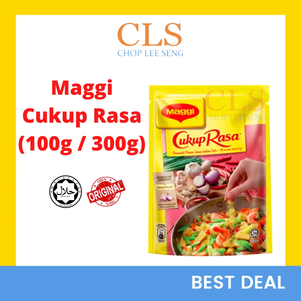 CLS Maggi Cukup Rasa Penambah Perasa Aio Seasoning 100g / 300g | Shopee ...
