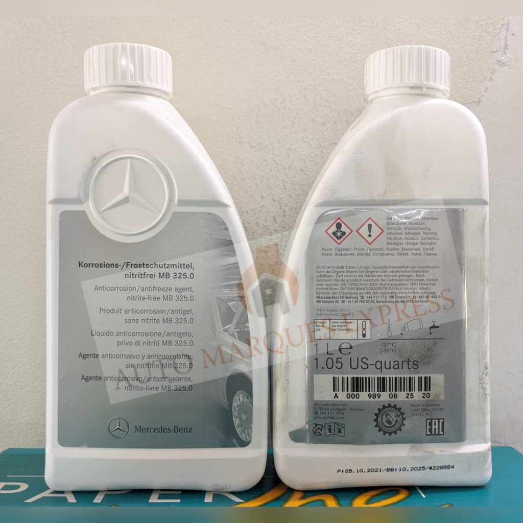 Original Mercedes Benz Radator Antifreeze Coolant Blue 1Litre ...