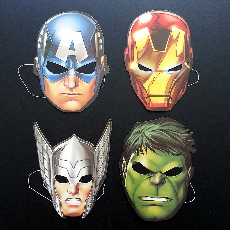 [Msia Ready Stock] 4pcs Avengers Superhero Superhero Kids Party Mask ...