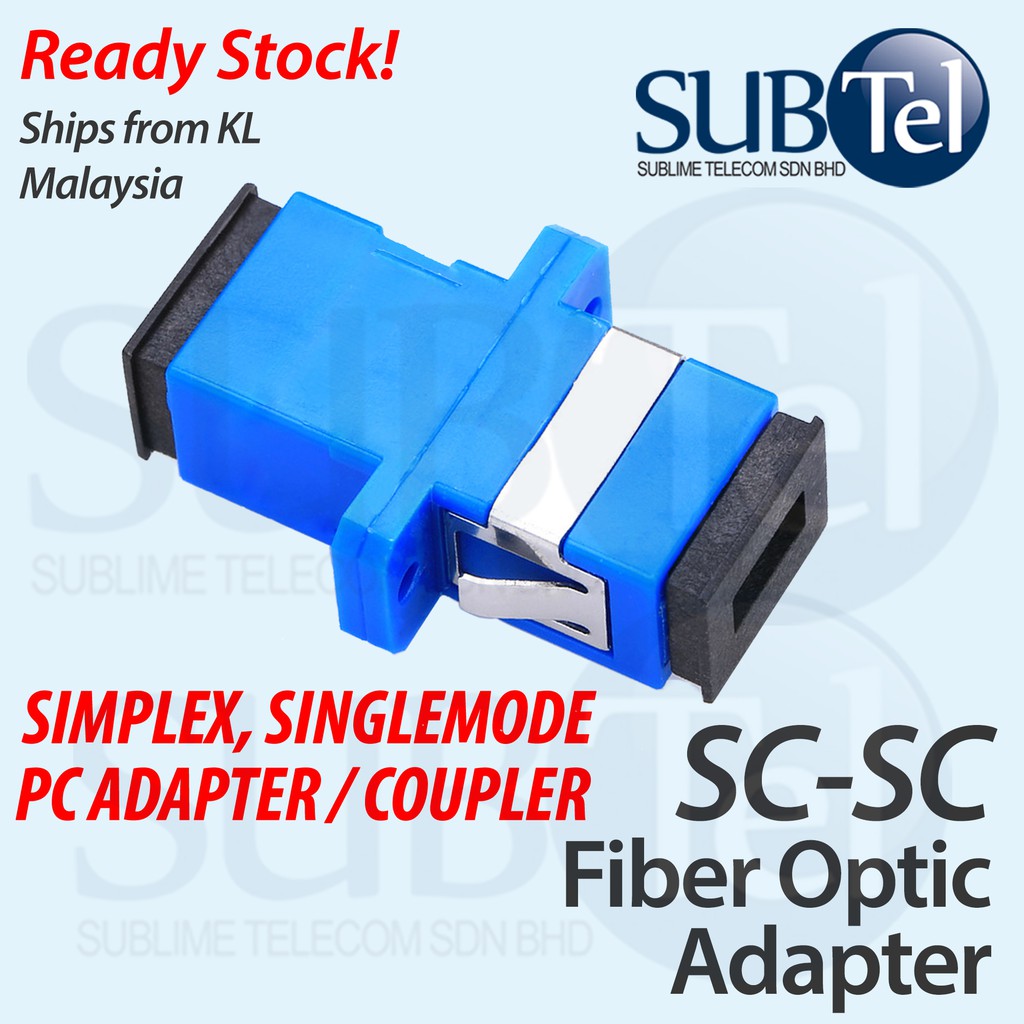 SC-SC PC SMF Singlemode Fiber Optic Adapter Coupler for Modem Patch ...