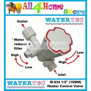 WATERTEC 15mm Heater Stopcock Stop Valve Control Valve ( Monaco White ...