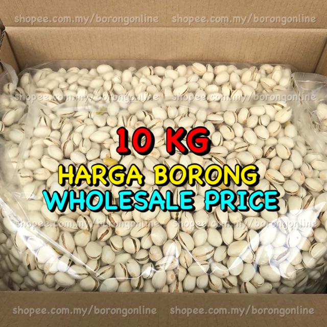 READY STOCK (10 KG) ROASTED Pistachio USA | Salted | Ready To Eat Nuts ...