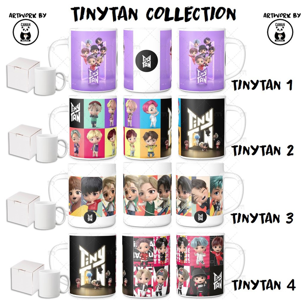 CAWAN MUG BTS TINYTAN TINY TAN FAN ART EDITION MUG CUSTOM CETAK MUG PRINT MUG CENDERAHATI ...