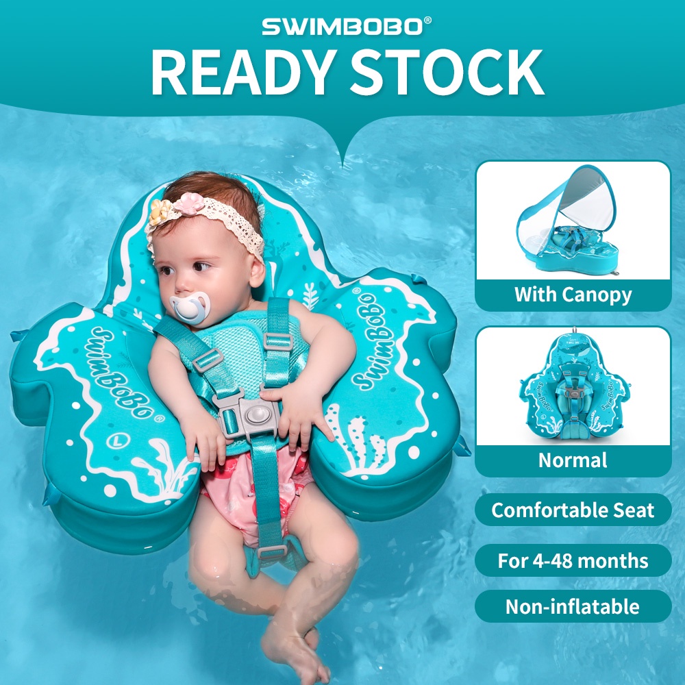 Swimbobo Non-inflatable Baby Swimming Float Ring Children Swim Ring Underarm Ring Non Inflatable ...