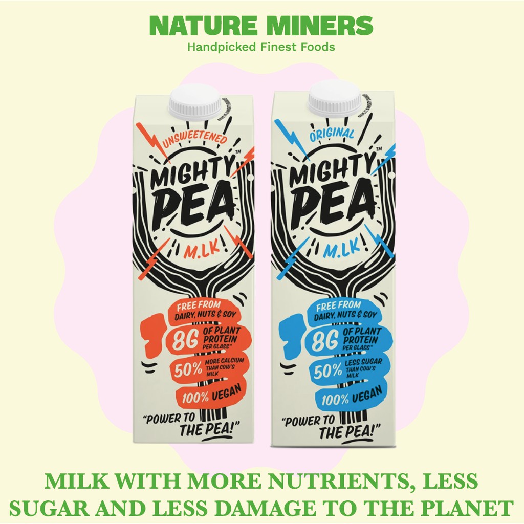 [VEGAN] Mighty Pea Unsweetened/ Original Plant Based Milk 1L | Shopee ...