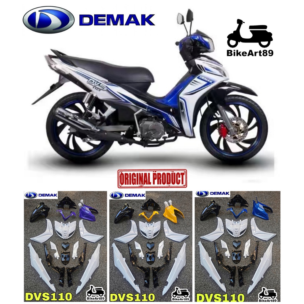 CoverSet DEMAK DVS 110 Cover Set Original DVS110 PART BODY Sticker RED BLUE YELLOW PURPLE ...
