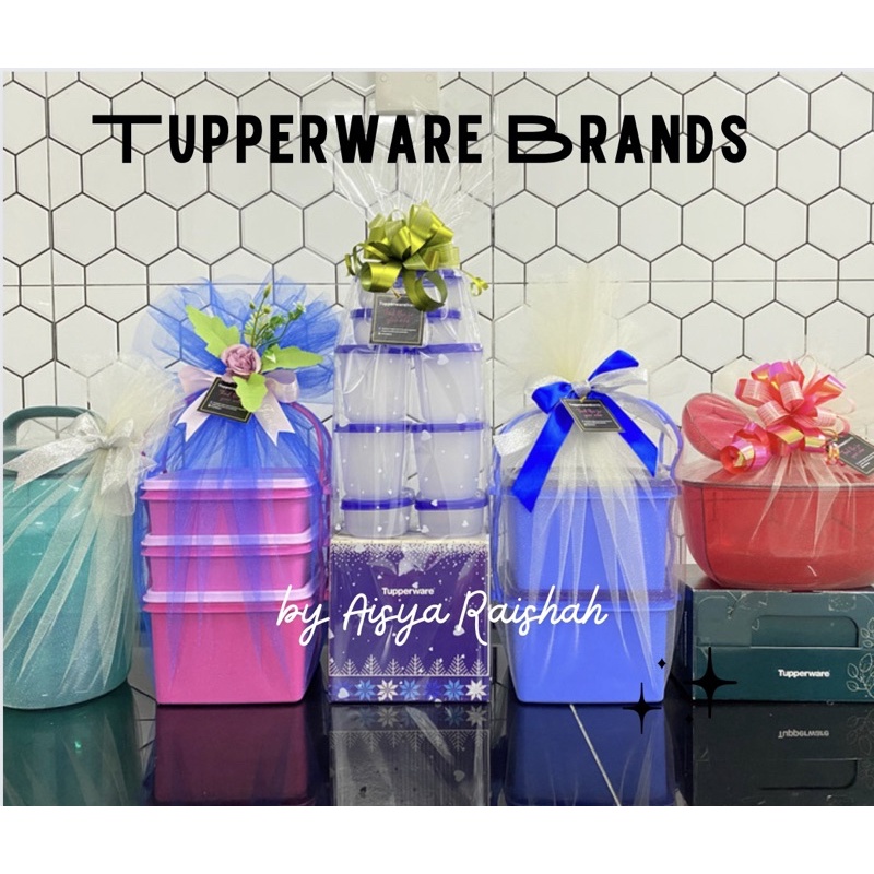 Readystock !! Hamper Bajet / suprise gift/ hadiah Tupperware brands ...