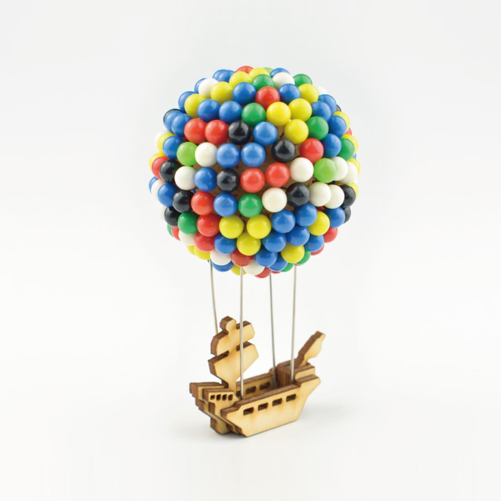 350pcs Ballon Pin House Colorful Pins With Wood Base Handcrafts Diy ...