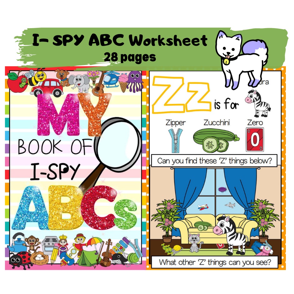 A219 - Printable I SPY ABC worksheet 28 pages [PDF] alphabet Brain ...