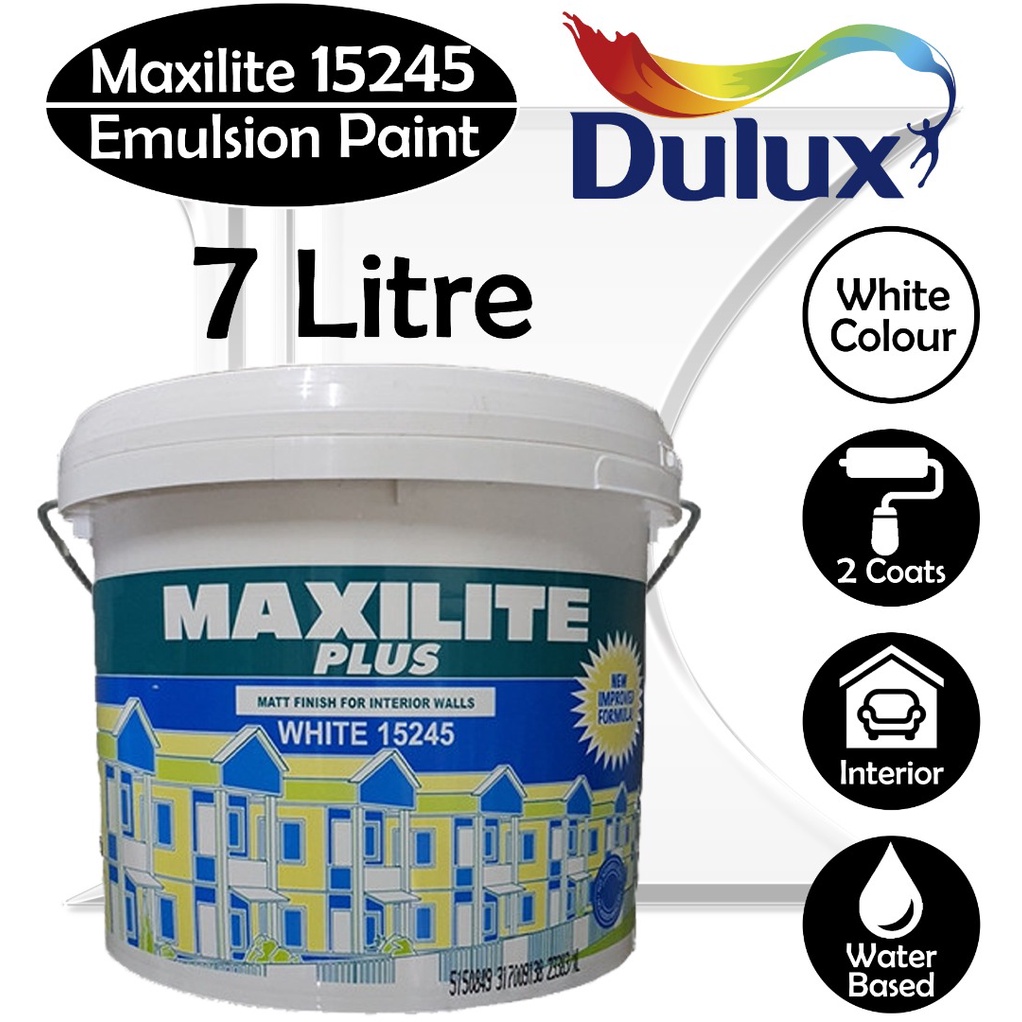Dulux Maxilite Plus 15245 7L Emulsion Paint Interior Wall Cat Kapur ...
