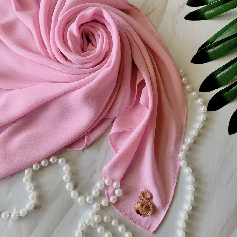 Shawl premium korean chiffon shawl tak jarang flowy tudung nikah tudung ...