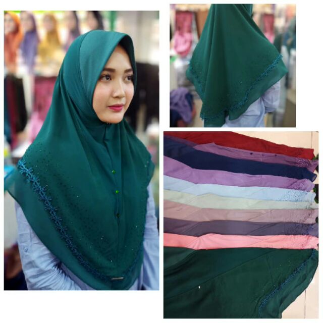 (XL) TUDUNG SARUNG RENDA BATU ALFARO | Shopee Malaysia