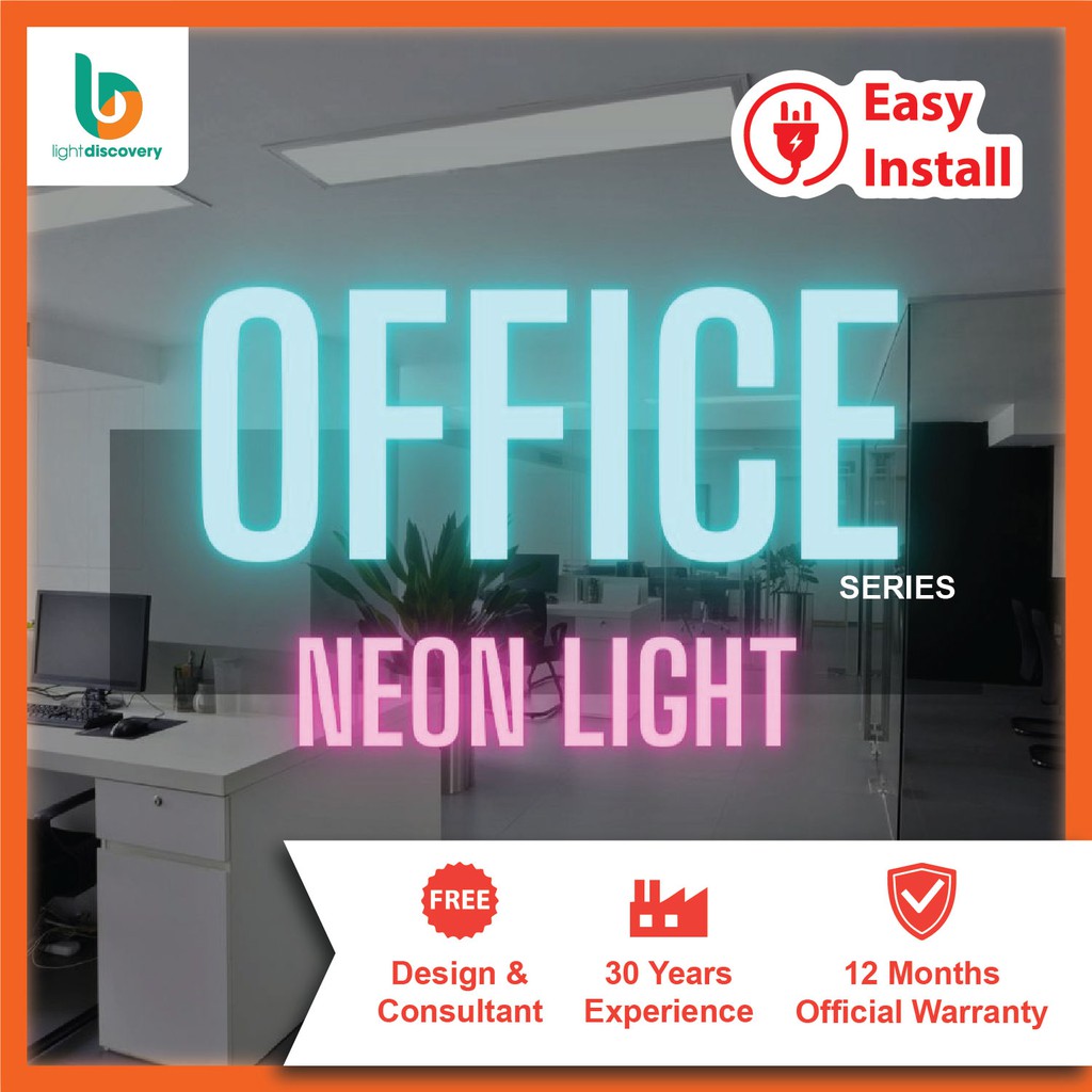 Office Neon Light - Wall Decor Wall Decoration Motivation Vision ...
