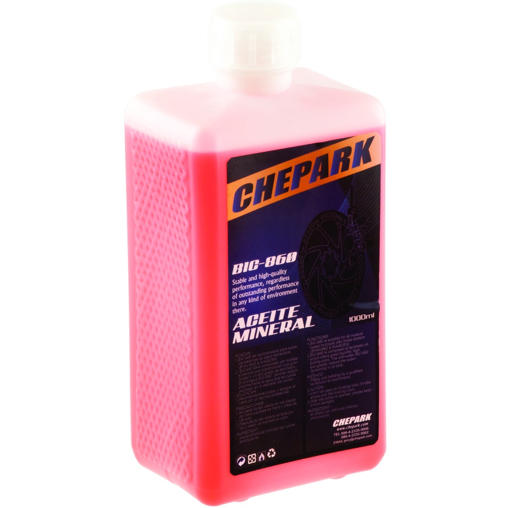 CHEPARK BIC-860 ACEITE MINERAL BRAKE FLUID 1000ML Mineral Oil | Shopee ...