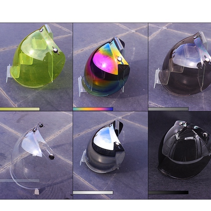 BOGO Visor Motorcycle Helmet Visor Bubble Shield Visor Full Face Mirror ...