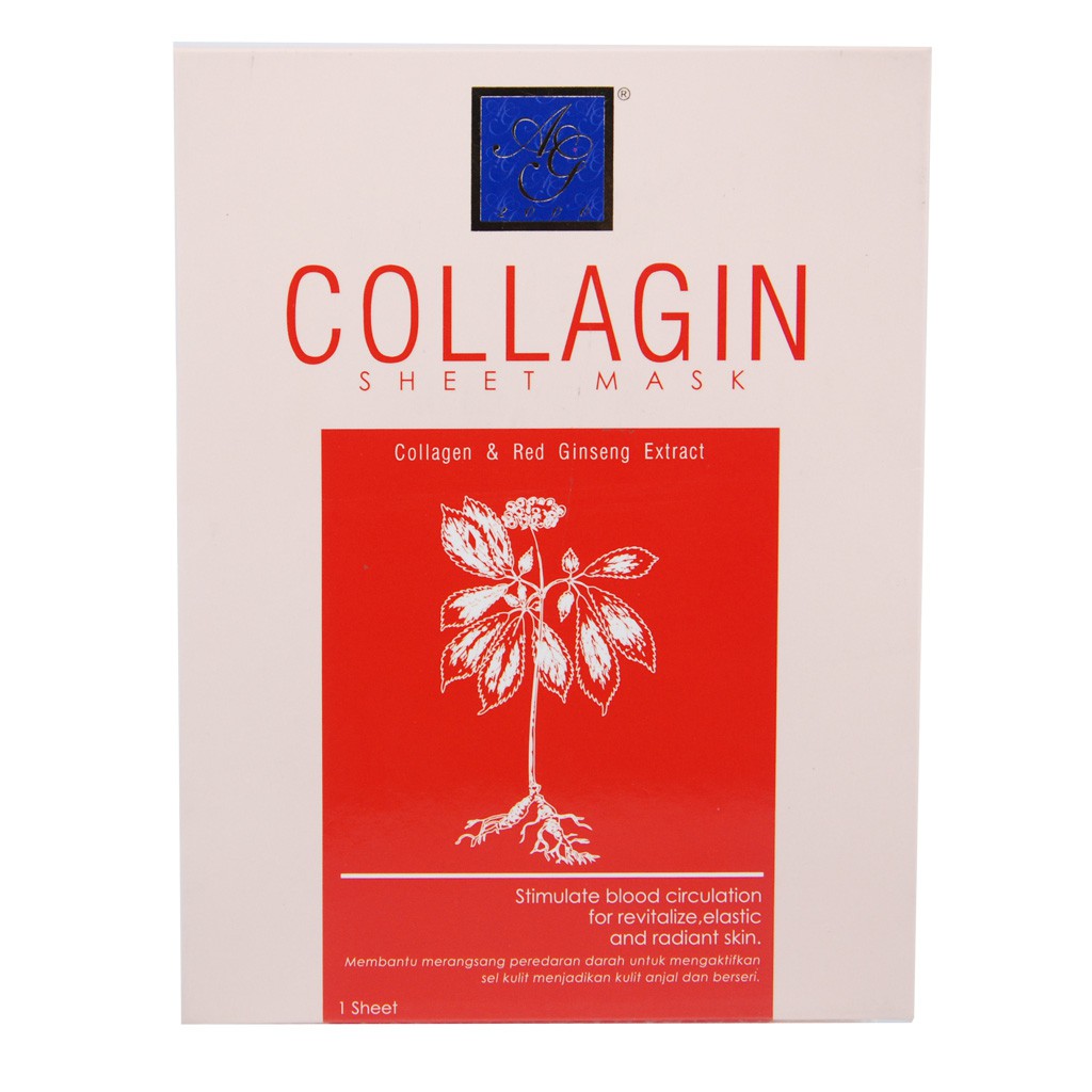 COLLAGIN MASK (Collagen & Red Ginseng Extract) | Shopee Malaysia