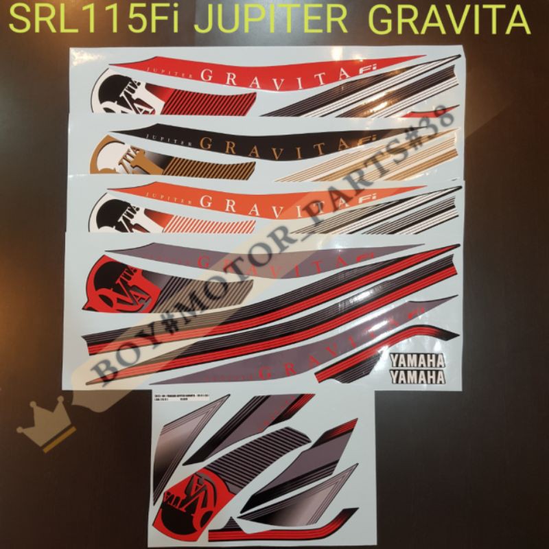 SRL115 Fi JUPITER GRAVITA-115 Fi ( 20 ) BODY STICKER | Shopee Malaysia