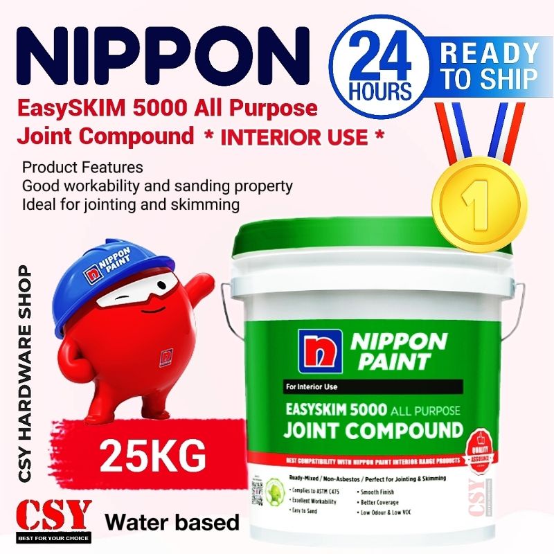 NIPPON PAINT All Purpose Joint Compound 25kg / New Easyskim 5000 ...