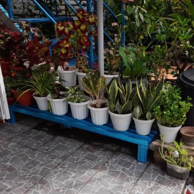 RAK PASU SETINGKAT design "center truss support" single tier flower pot ...