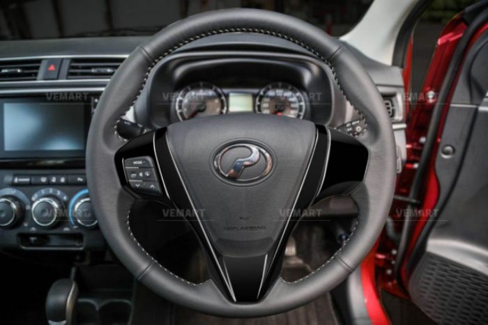 Vemart Perodua axia carbon fiber steering wheel frame cover garnish ...