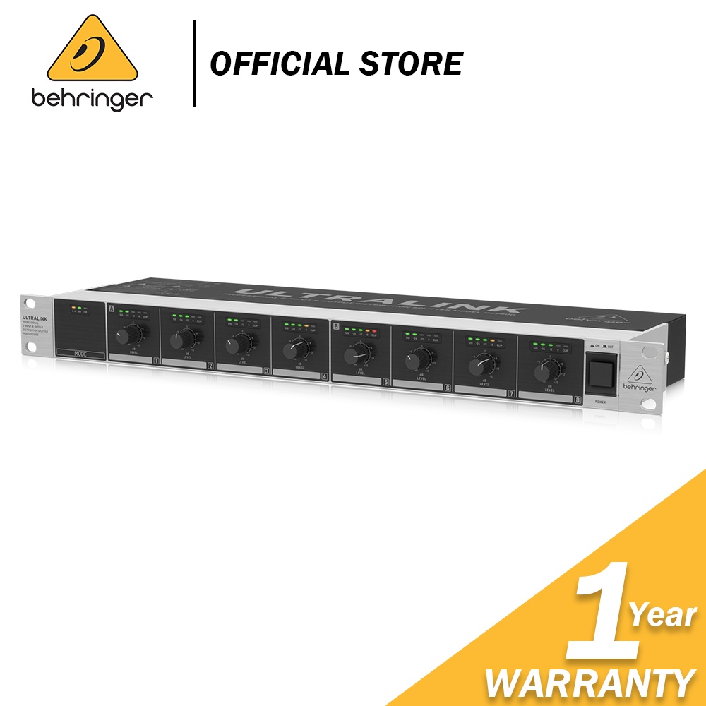 Behringer DS2800 2-Input 8-Output Distribution Splitter (DS-2800 / DS ...