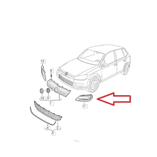 Volkswagen Polo Vento Air Guide Grille 6RG898665F | Shopee Malaysia