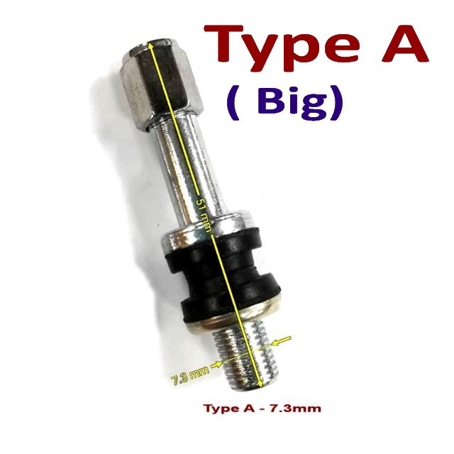 Sport Rim Tubeless Valve – Straight 7.3mm TYPE A | Shopee Malaysia