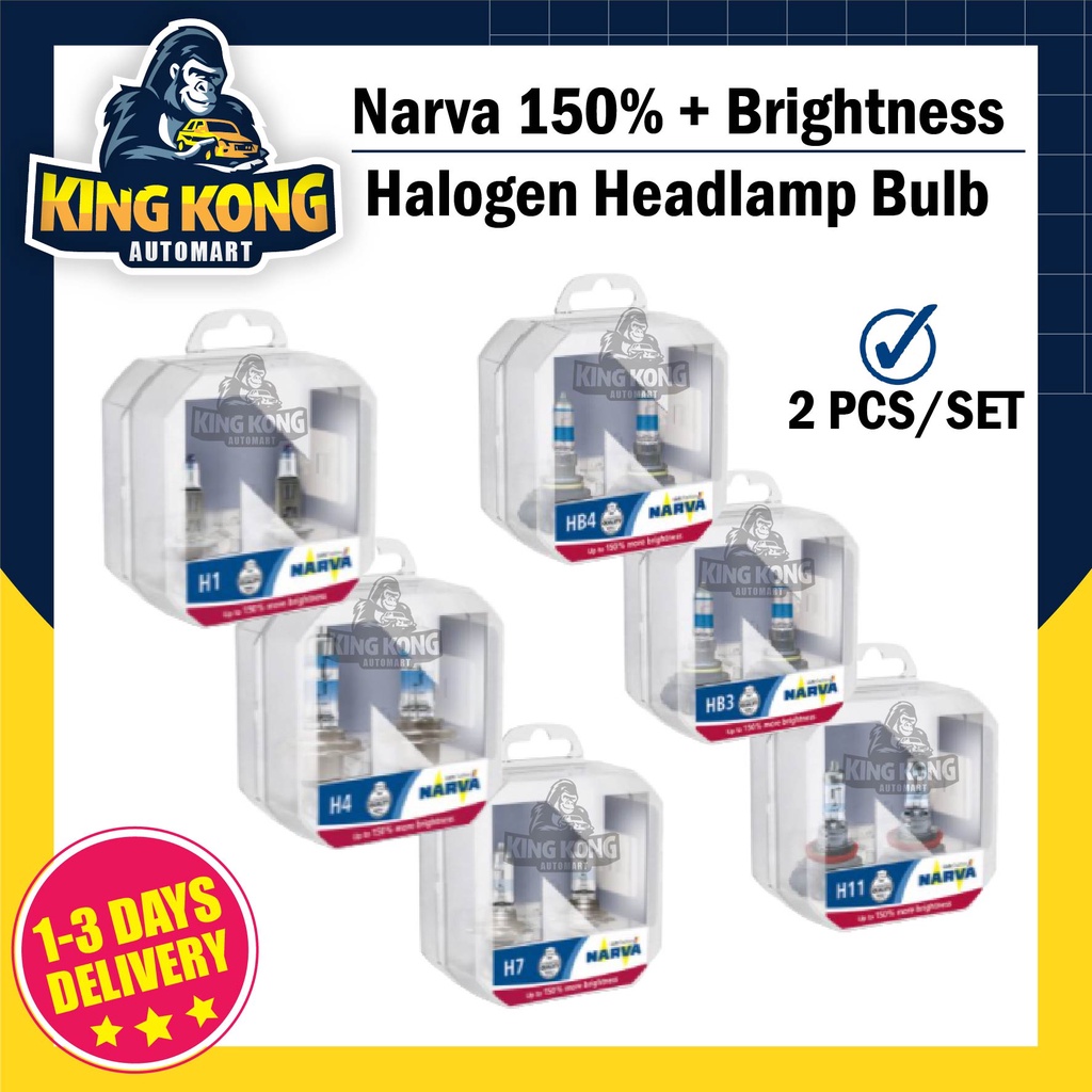 Narva Germany Range Power 150% Halogen headlamp Headlight Bulb Mentol ...