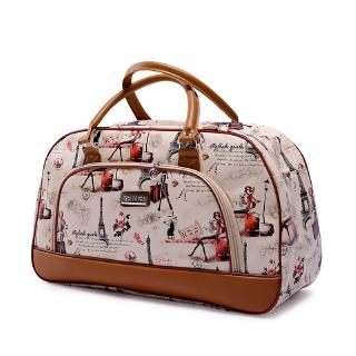 Beg Pakaian Melancong Hand Carry Luggage Bag Pu Leather Large Capacity ...