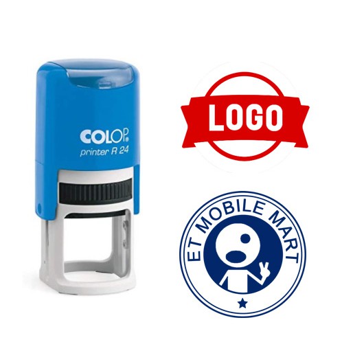 COLOP Self-inking Rubber Stamp (Custom Made - ROUND R24 - 23mm max ...