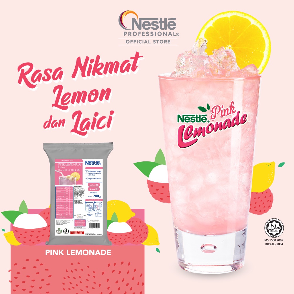 Nestle Pink Lemonade Lychee 200g | Shopee Malaysia
