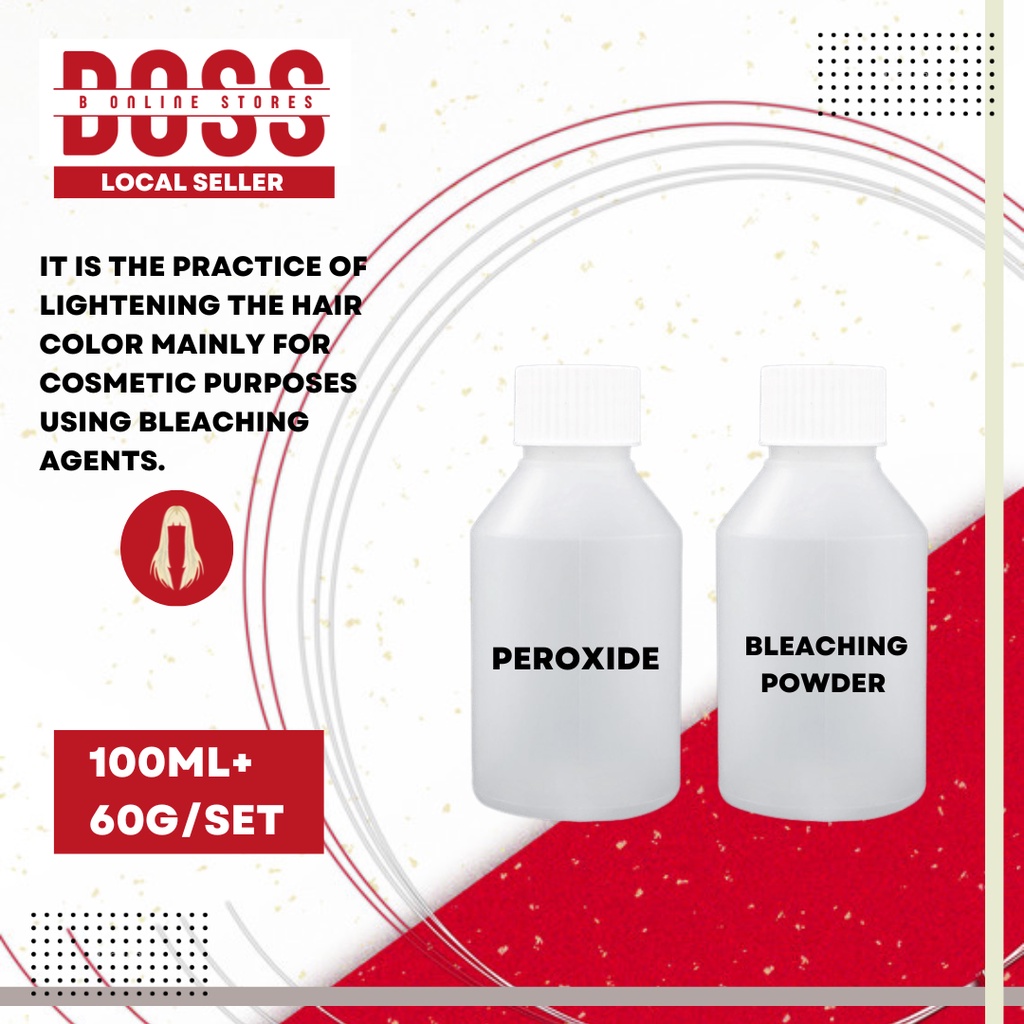 Hair Bleach Set 60g bleaching powder + 100ml peroxide | Hair Bleaching ...