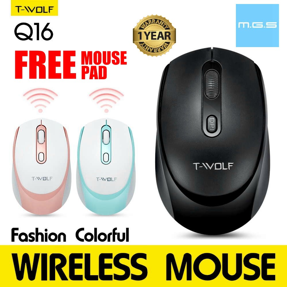 TWOLF Q16 WIRELESS OPTICAL MOUSE NANO RECEIVER MX350 MX450 M220 M33 ...