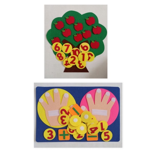 ALL ABOUT NUMBERS/ FINGER COUNTING NUMBER FELT/ NUMBERS ON APPLE TREE ...