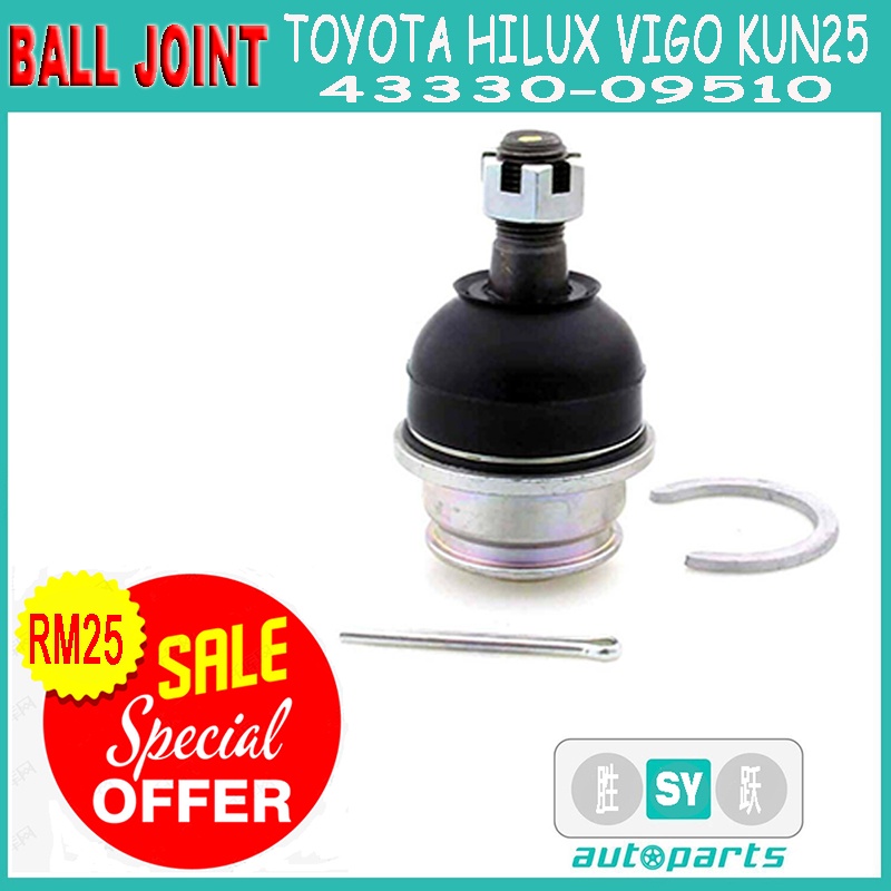BALL JOINT TOYOTA HILUX VIGO KUN25 43330-09510 | Shopee Malaysia