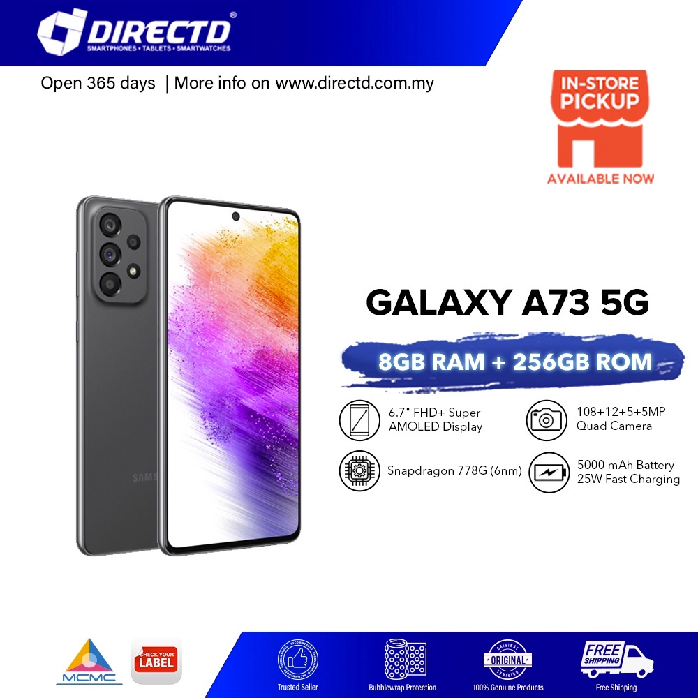 Samsung Galaxy A73 5g [8gb Ram 256gb Rom Ip67] Shopee Malaysia