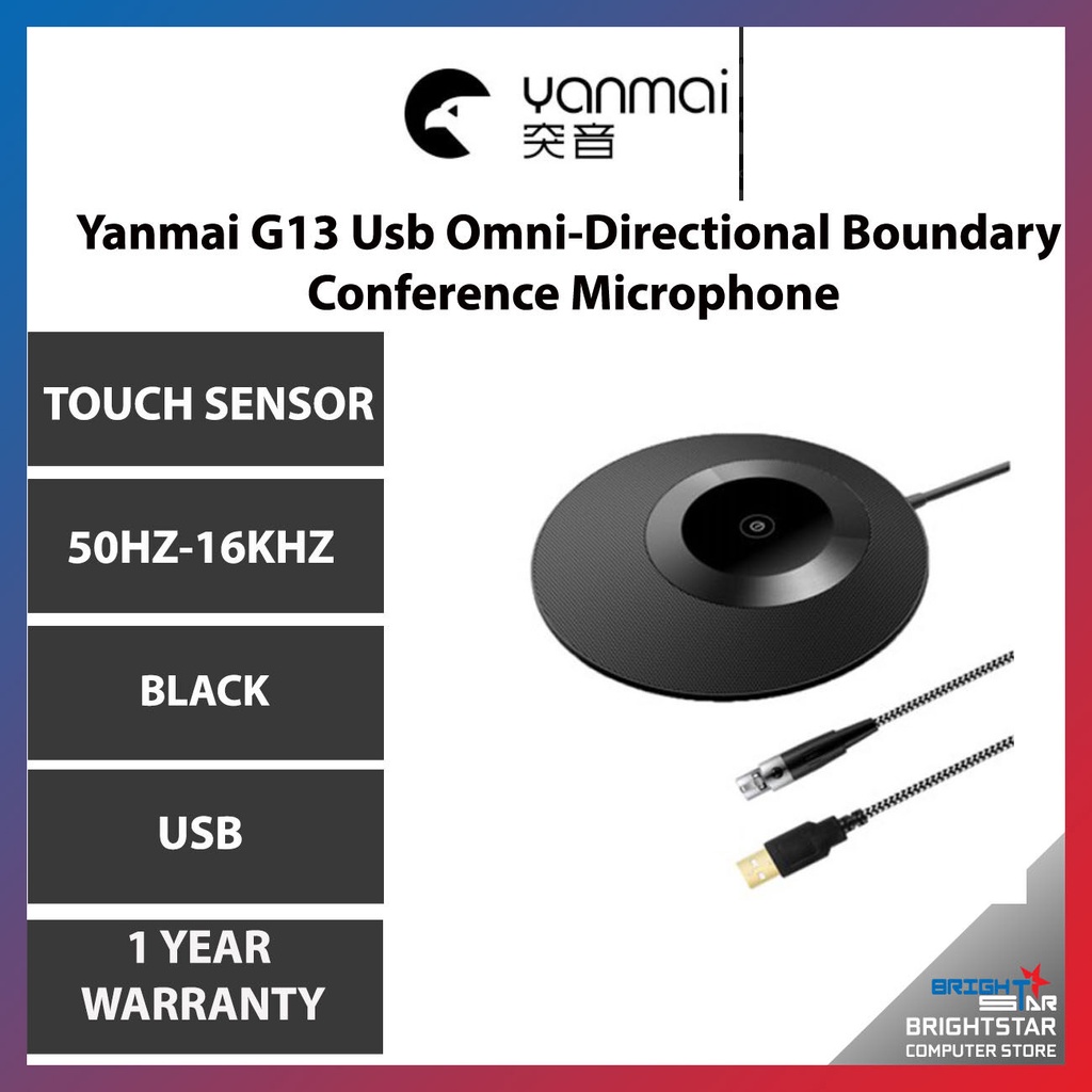 Yanmai G13 Usb Omni-Directional Boundary Conference Microphone | Shopee ...