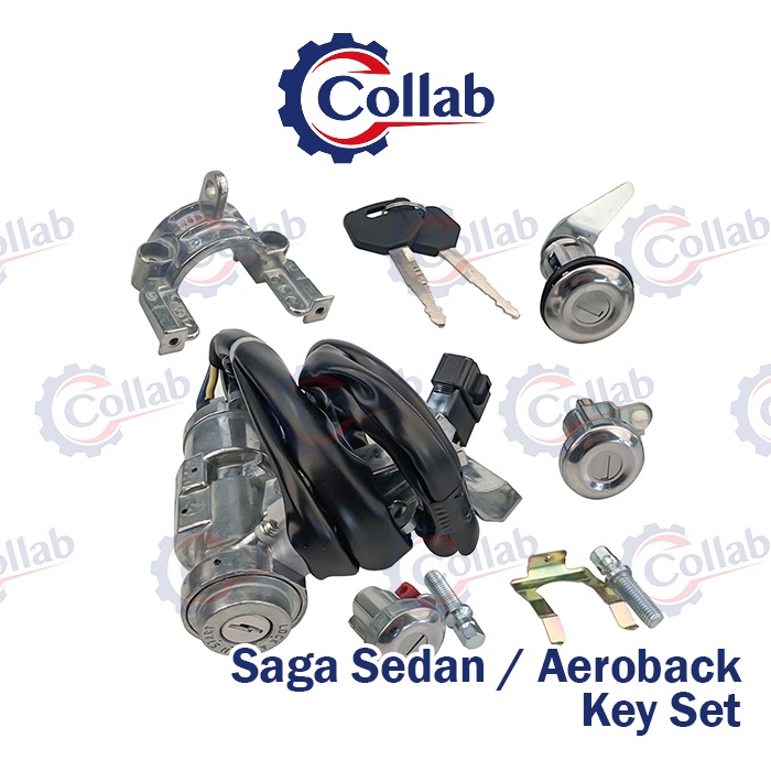 Collab Old Proton Saga Iswara Sedan / Aeroback Starter Key Set Door Key ...
