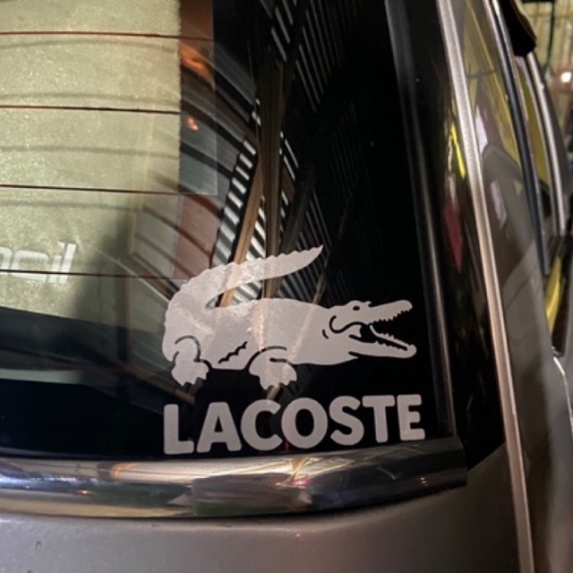 LACOSTE Stickers Stiker Buaya For Car Motor Laptop | Shopee Malaysia