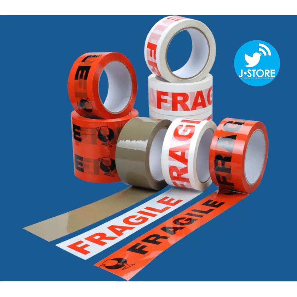 Fragile OPP Tape 50mic x 48mm x 80M Ready Stock Sellotape Fragile ...