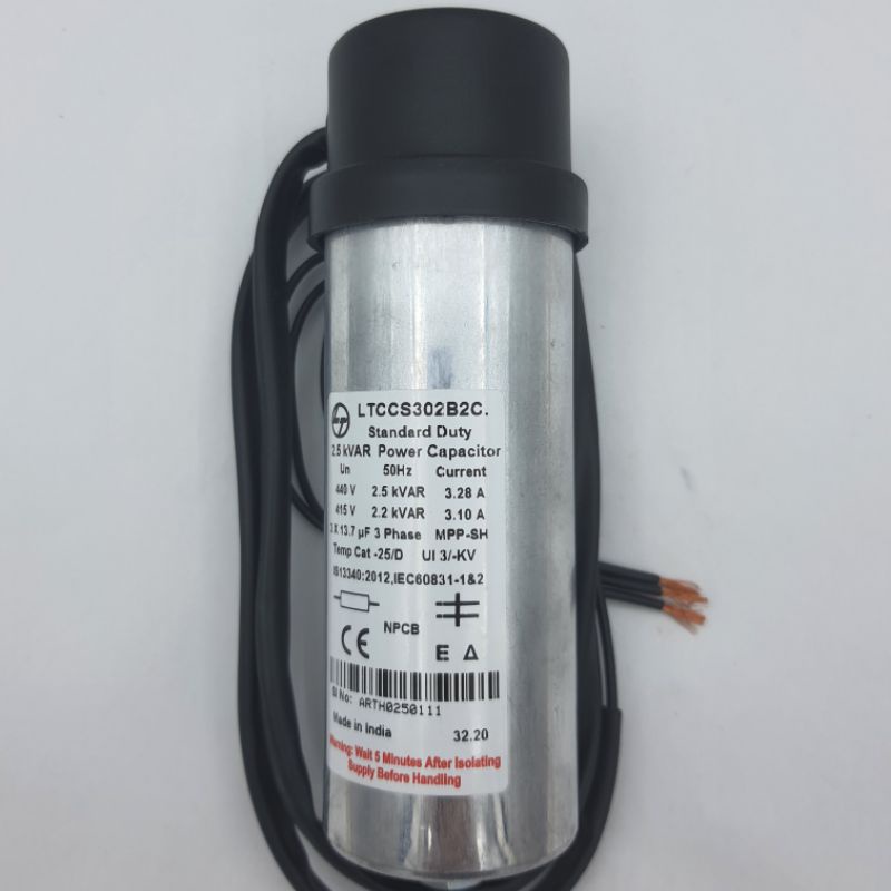 Larsen & Toubro 2.5KVAR 440VAC Capacitor Bank | Shopee Malaysia