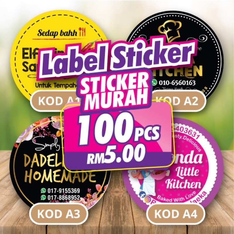 STICKER PRODUK 2022 STICKER PRODUK LABEL STIKER 100pcs | Shopee Malaysia