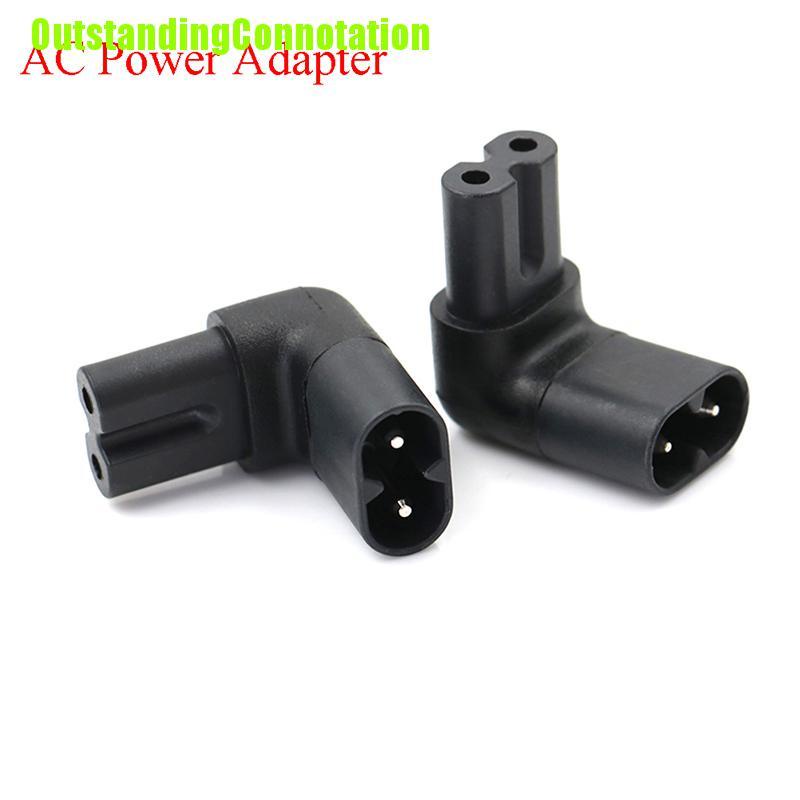 Outstandingconnotation 1Pc IEC 320 C7-C8 90 degree up down angled right ...