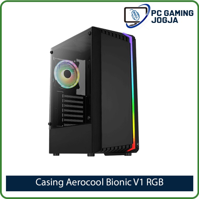 Aerocool Bionic V1 Rgb Case - Mid Tower Bionic Pc Casing | Shopee Malaysia