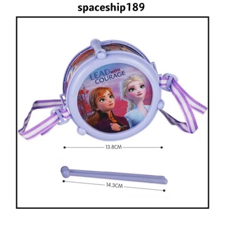 Girl Early Learning Frozen Elsa Rattle Drum Children Toys (Gendang ...